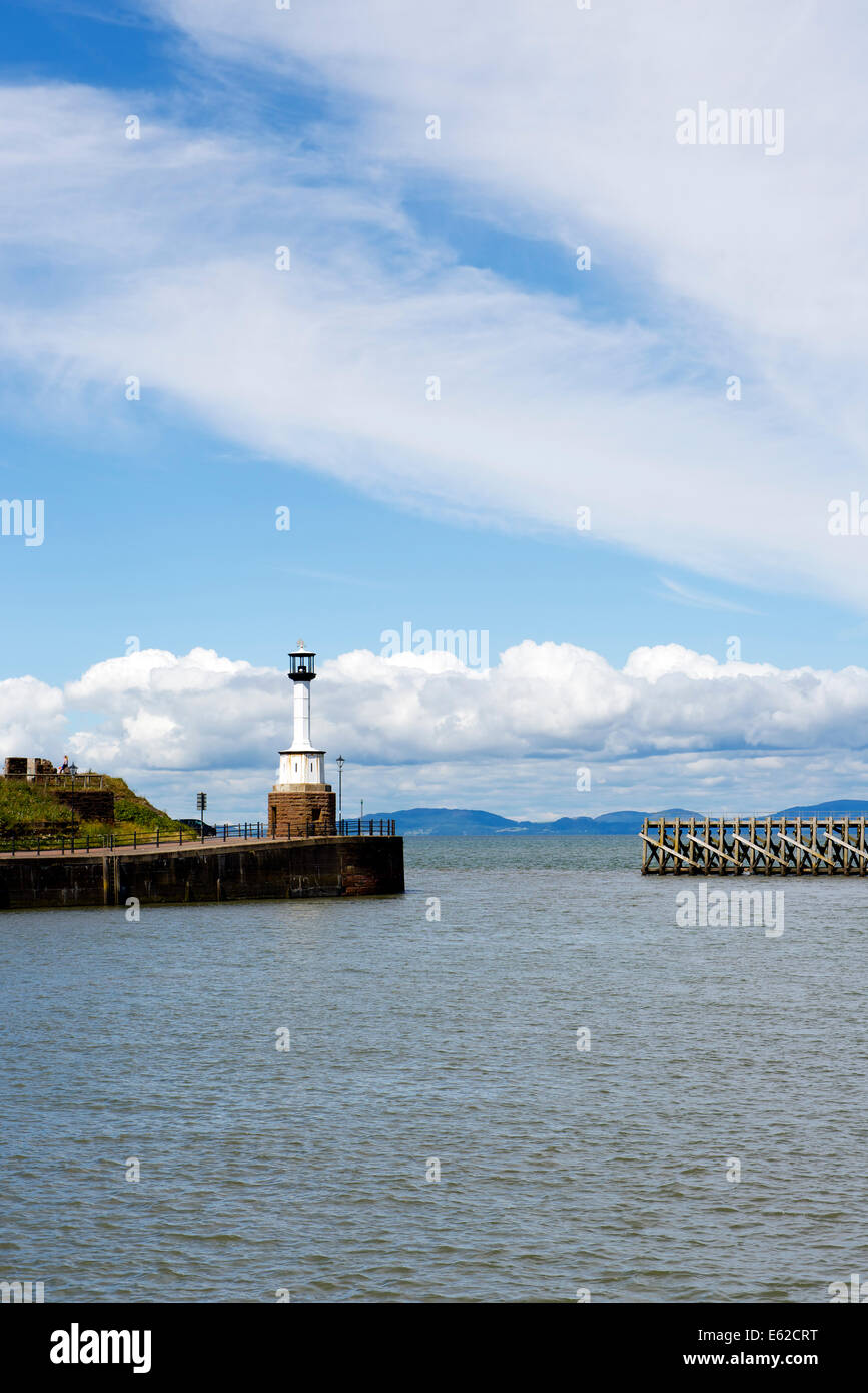 The lighthouse, Maryport, West Cumbria, England UK Stock Photo - Alamy
