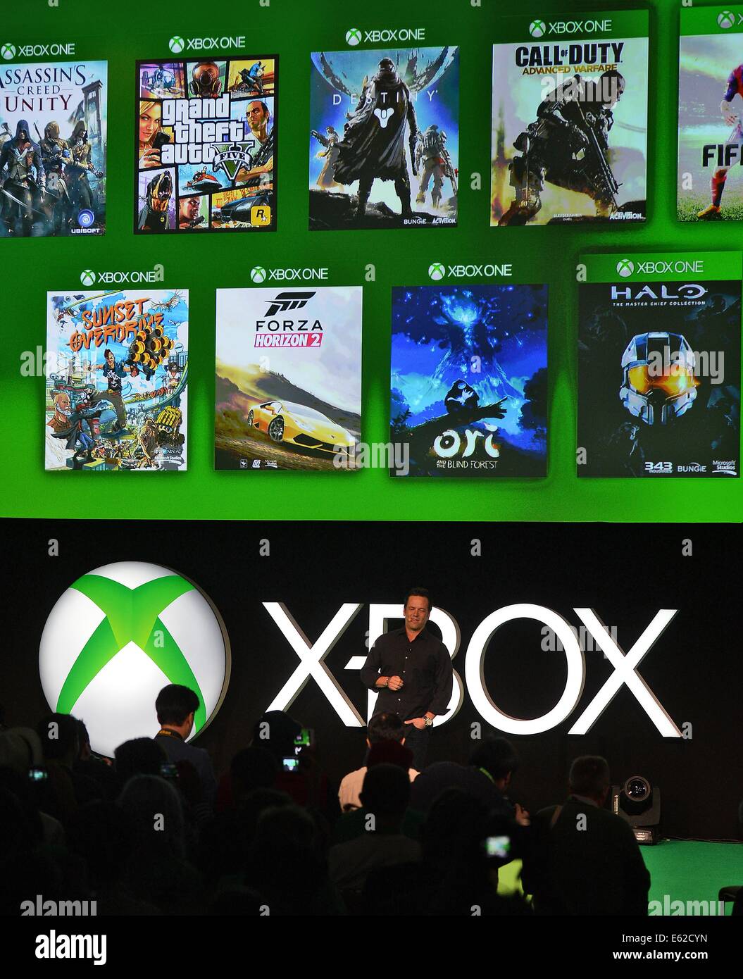 Cologne, Germany. 12th Aug, 2014. Director of the Xbox department at ...