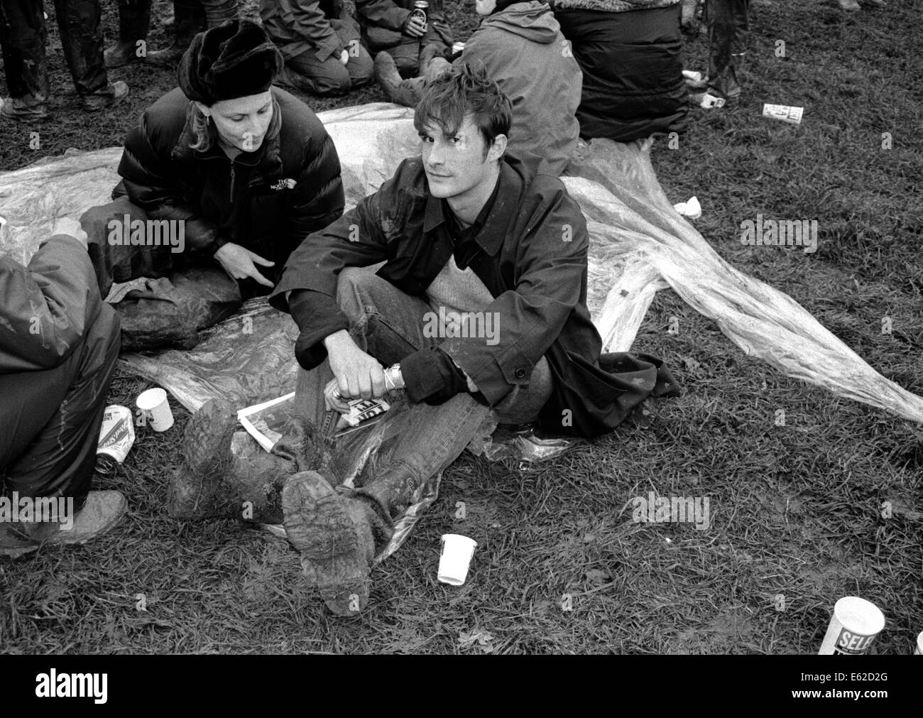 Crispin Hunt from the band the Longpigs band backstage at the ...