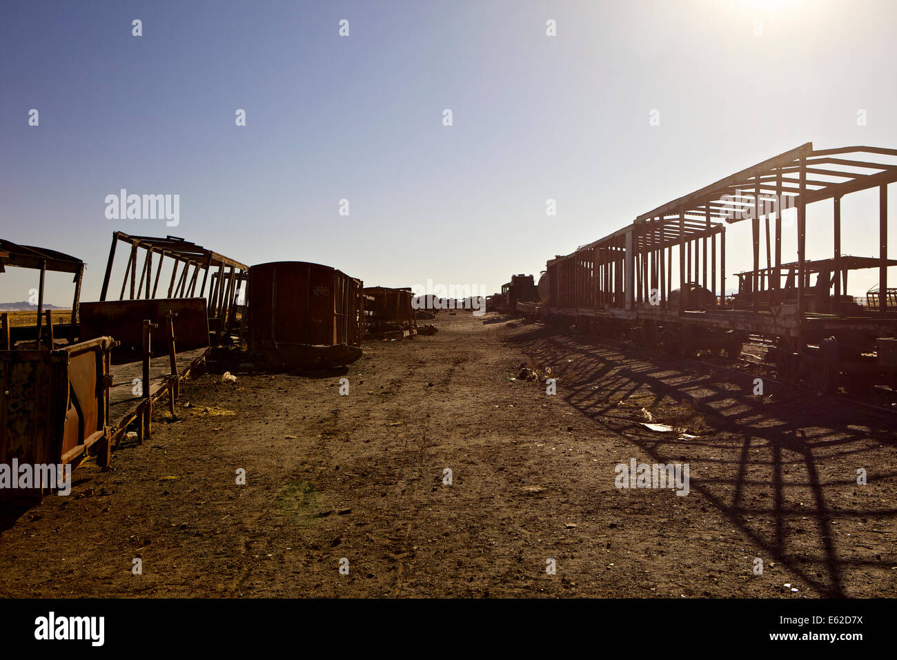 Train cemetery (train graveyard), Uyuni, Southwest, Bolivia, South ...
