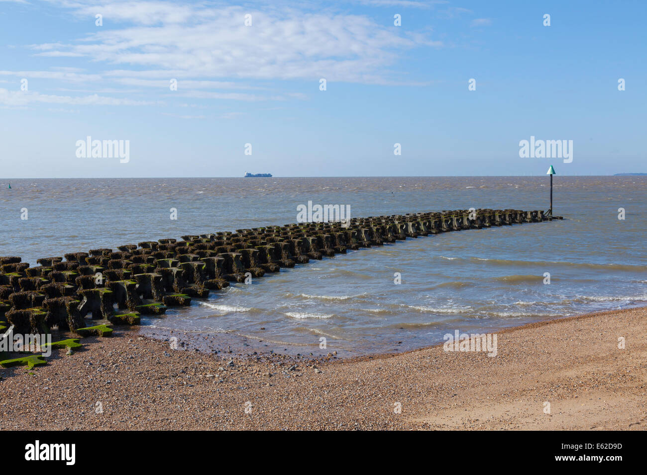 Sea Defences at Felixstowe Stock Photo - Alamy