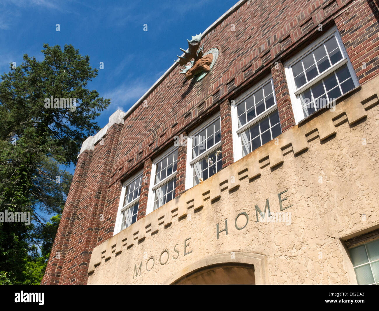 Moose Home on East State Street in Doylestown, PA Stock Photo - Alamy