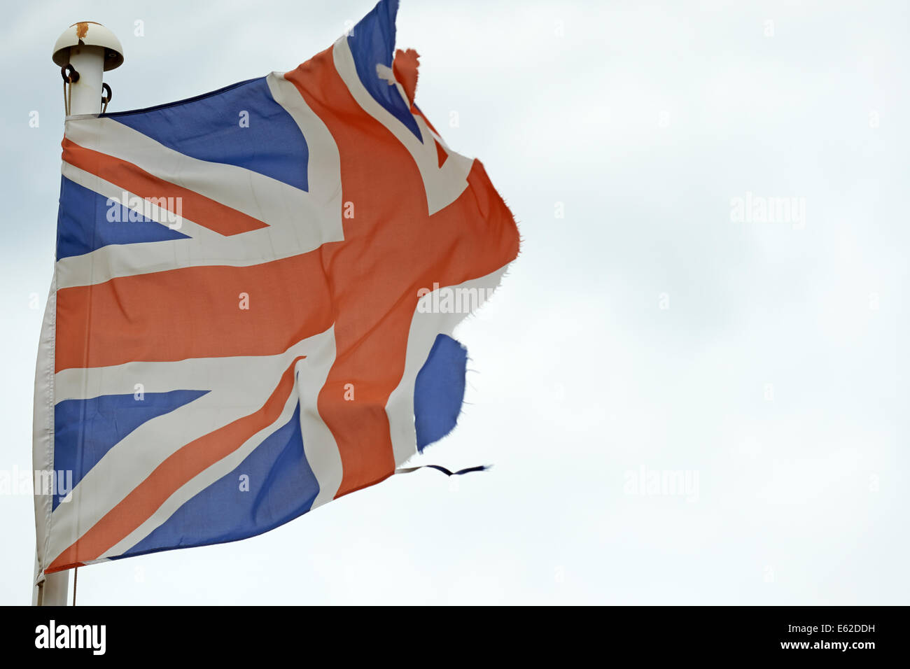 Torn and tattered union jack flag hi-res stock photography and images ...