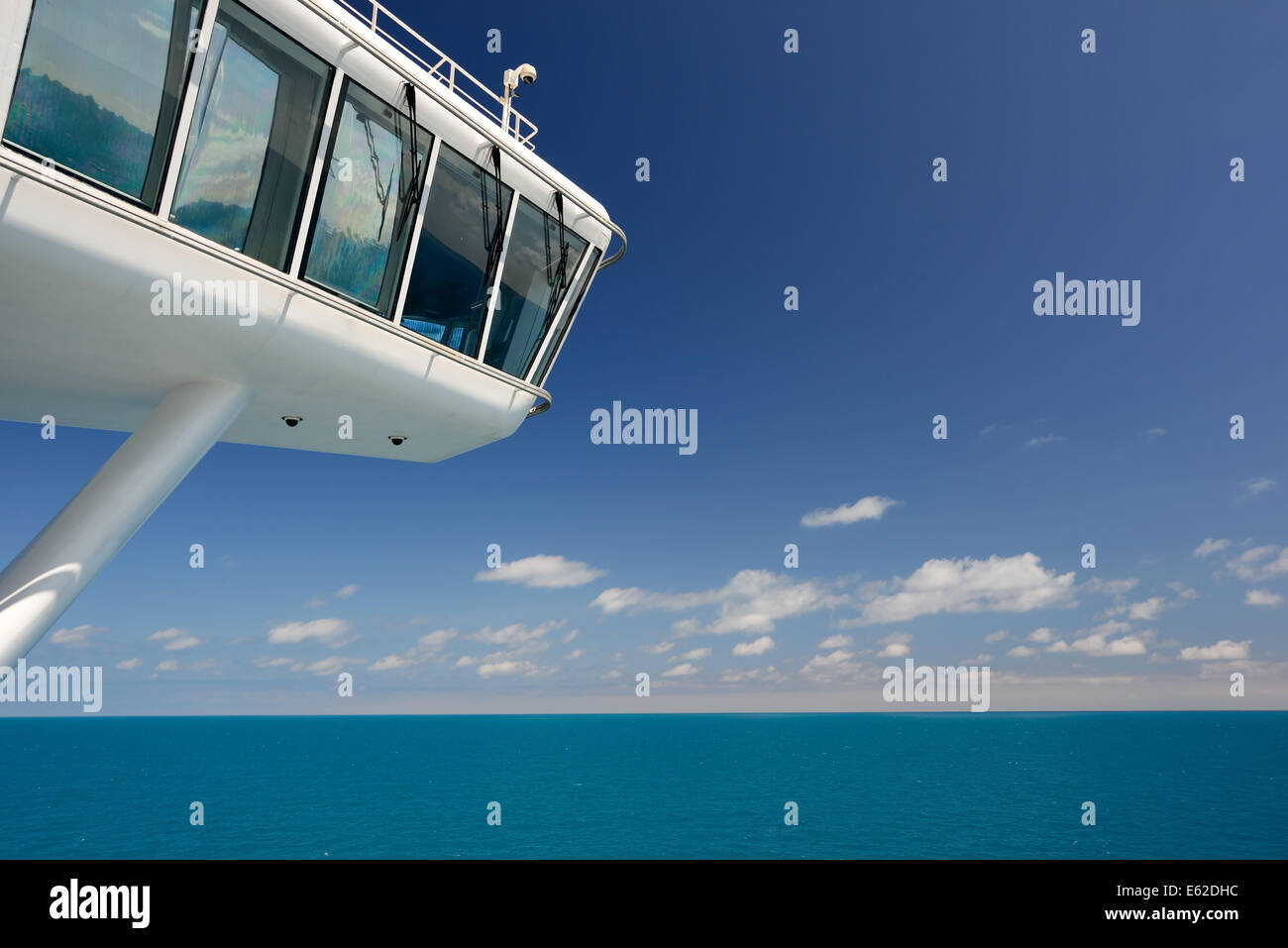 Overhanging section of bridge of P&O cruise ship Azura Stock Photo - Alamy