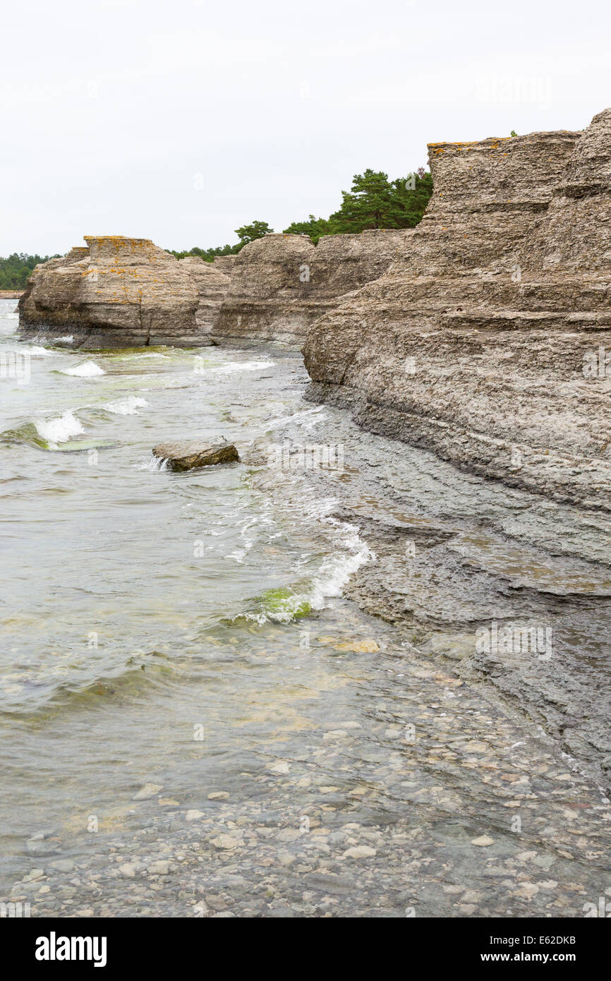 Sea stacks at sea shore Stock Photo - Alamy