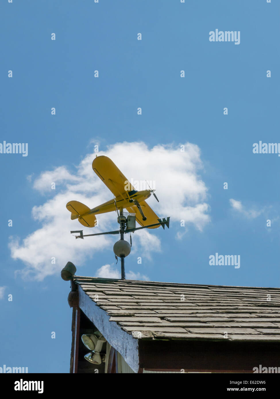 Model Airplane Weather Vane, Historic Doylestown, PA, USA Stock Photo ...