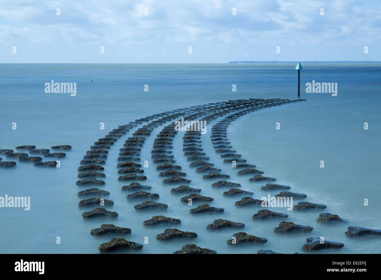 Sea Defences at Felixstowe Stock Photo - Alamy