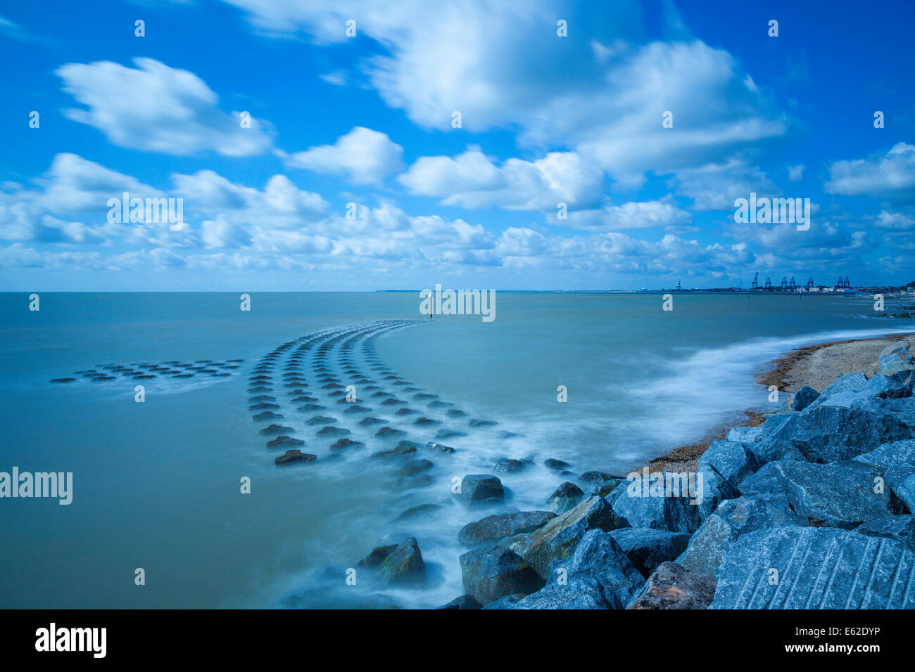 Rising sea levels global warming sea defences protection hi-res stock ...