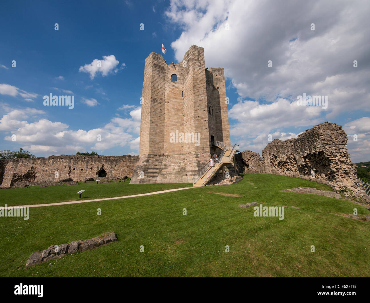 Conisbrough Castle, South Yorkshire, UK. Place where the Ivanhoe story ...