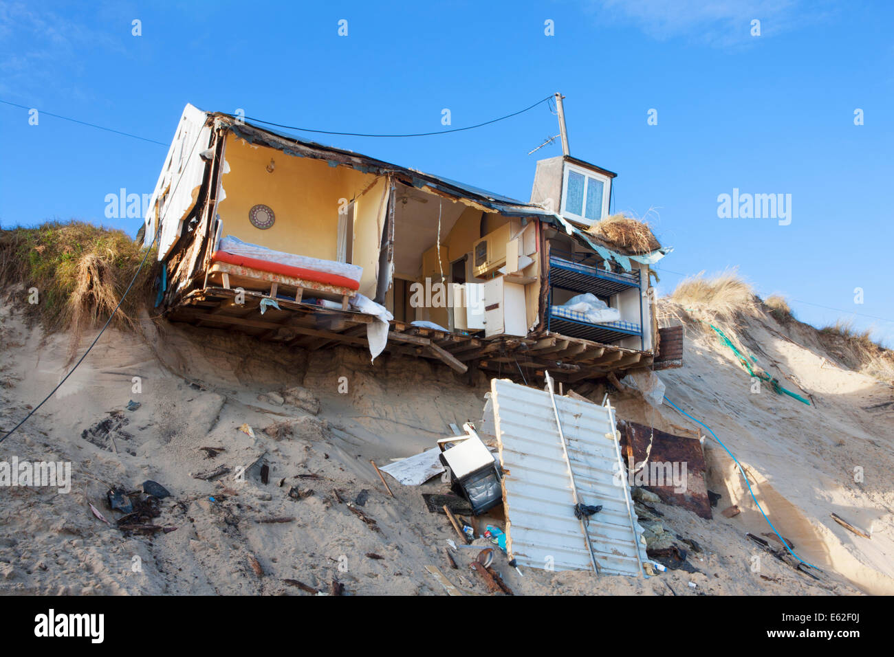 Coastal Erosion, Hemsby, Norfolk, England Stock Photo - Alamy