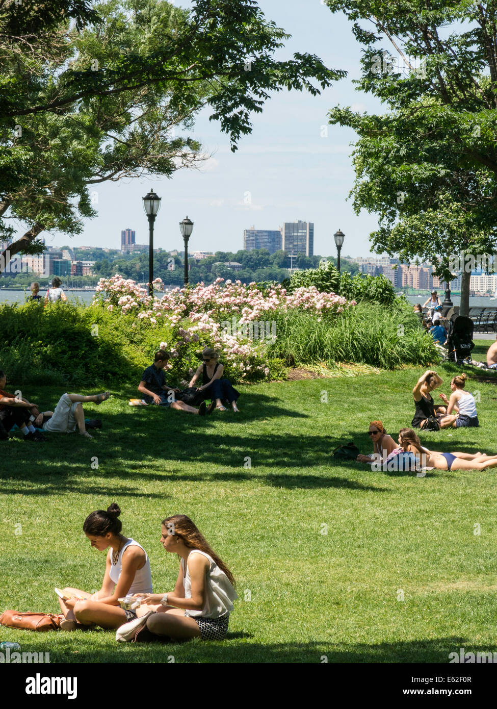 Nelson A. Rockefeller Park in Battery Park City, NYC Stock Photo - Alamy