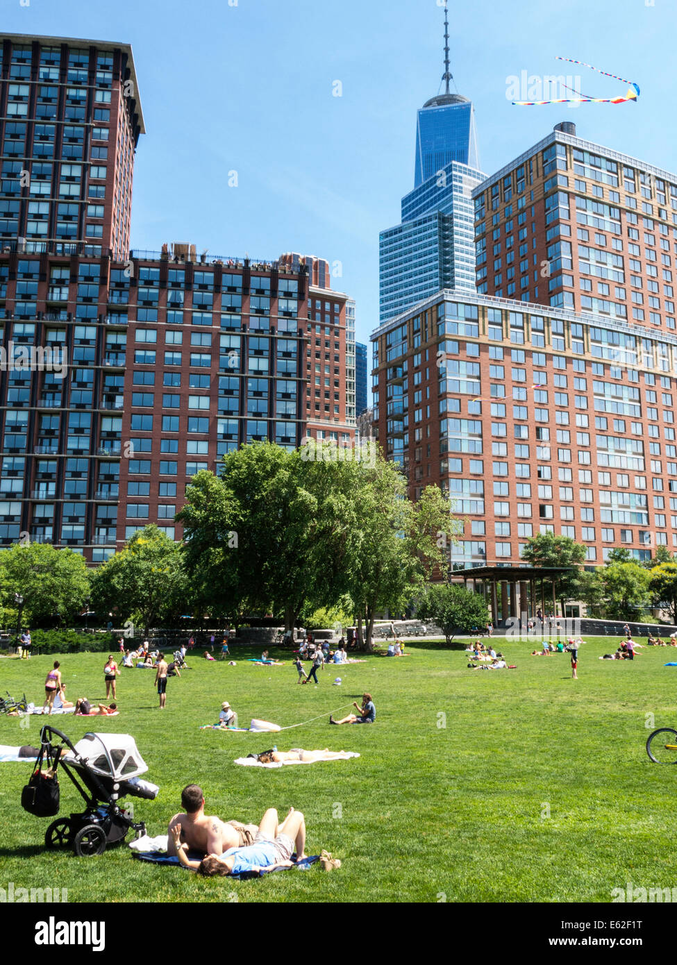 Nelson A. Rockefeller Park in Battery Park City, NYC Stock Photo - Alamy