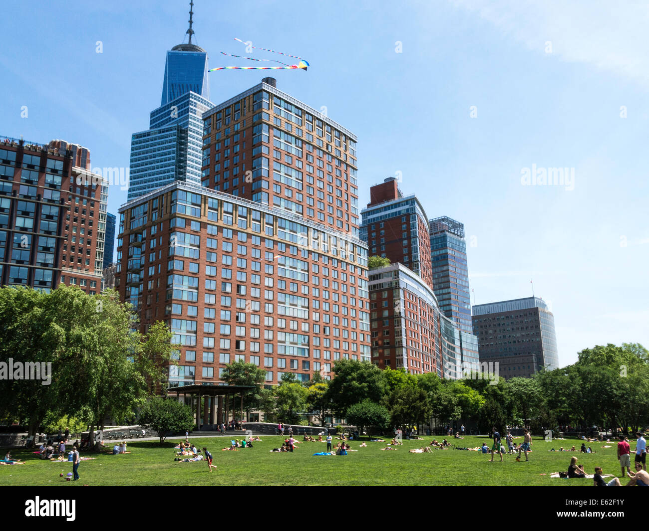 Nelson A. Rockefeller Park in Battery Park City, NYC Stock Photo - Alamy