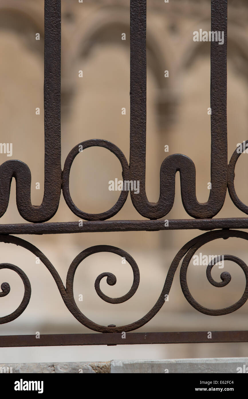 Fine shapes forged barrier hi-res stock photography and images - Alamy