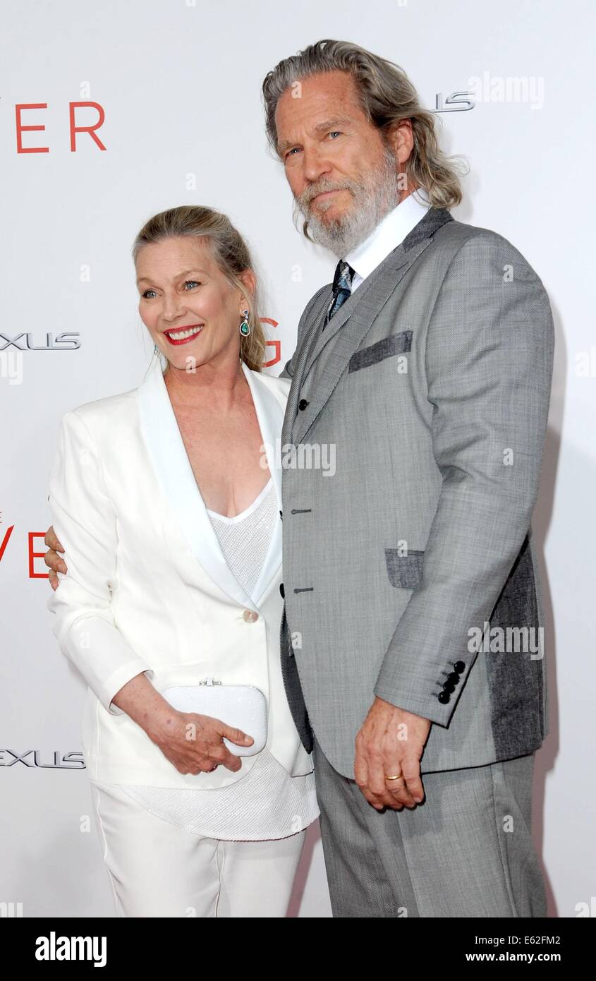 New York, NY, USA. 11th Aug, 2014. Susan Geston, Jeff Bridges at ...