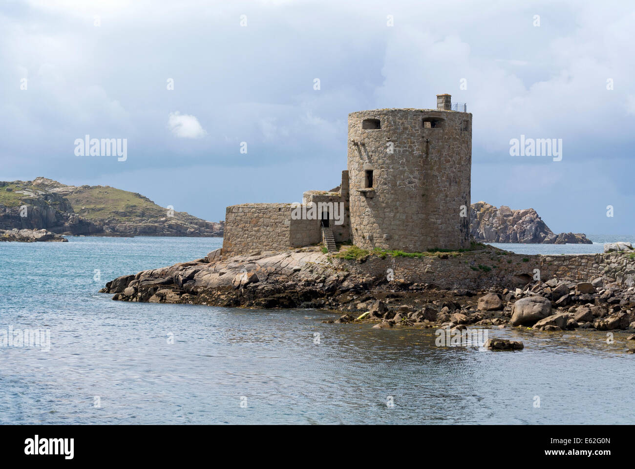 Cromwell's Castle, Tresco, Isles of Scilly Cornwall England Stock Photo ...