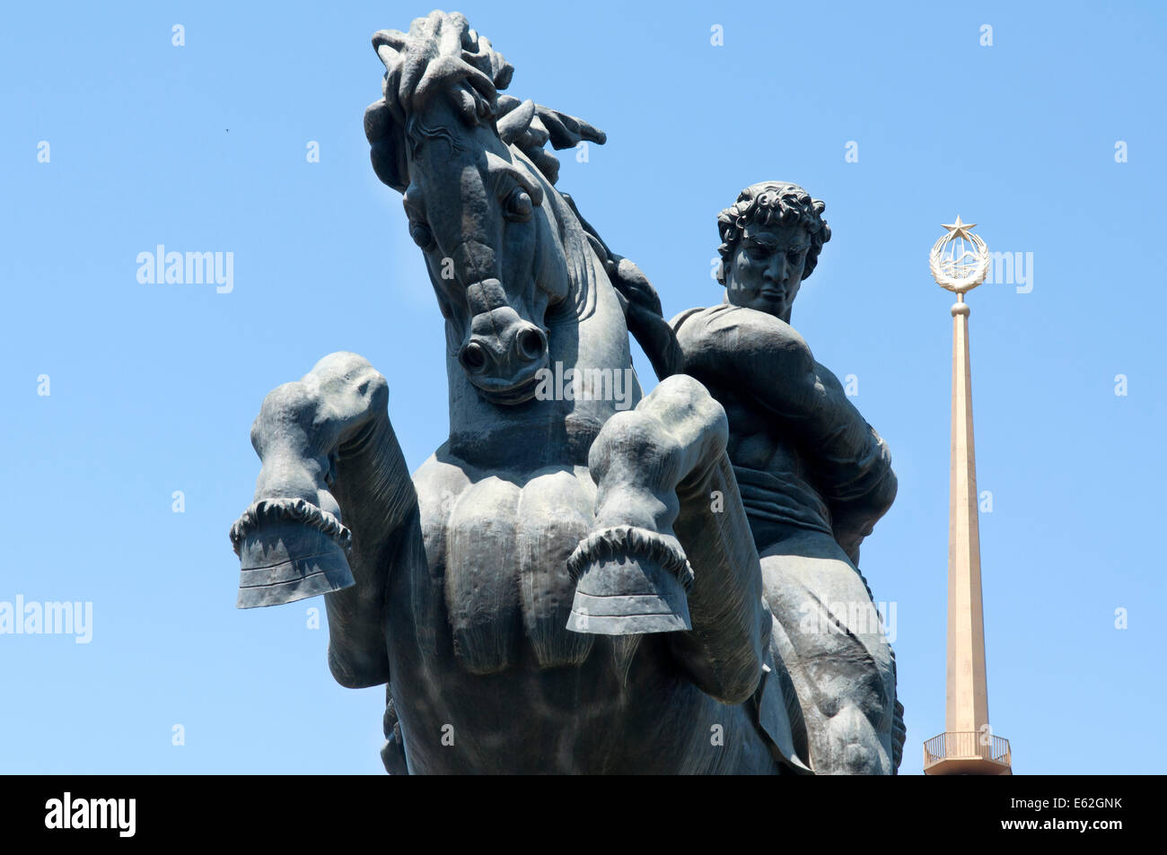 David of Sassoon (Sasuntsi Davit) horse statue, Yerevan, Armenia Stock ...