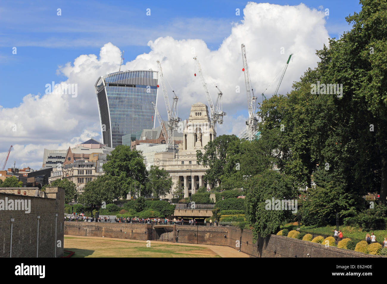 Construction work in the city of London, England UK Stock Photo - Alamy