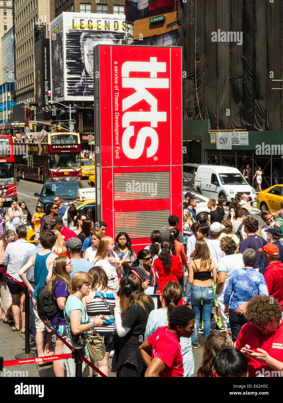 Tkts Discount Broadway Tickets, Duffy Square, Times Square, NYC Stock ...