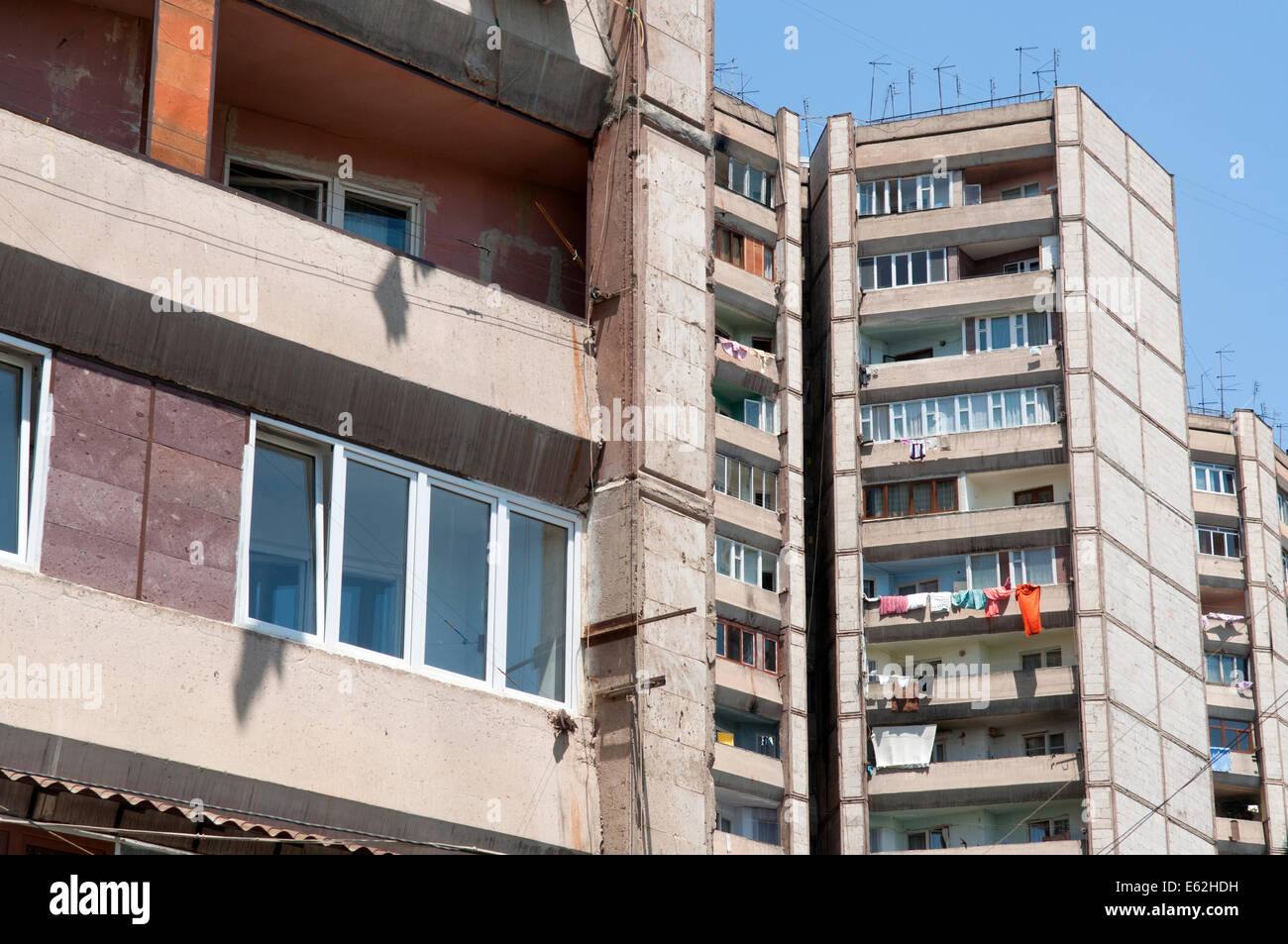 Soviet social housing block, Yerevan, Armenia Stock Photo - Alamy