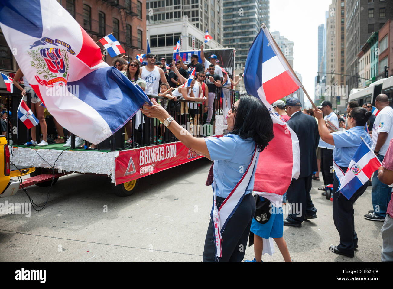Thousands of Dominican-Americans and their friends and supporters march ...