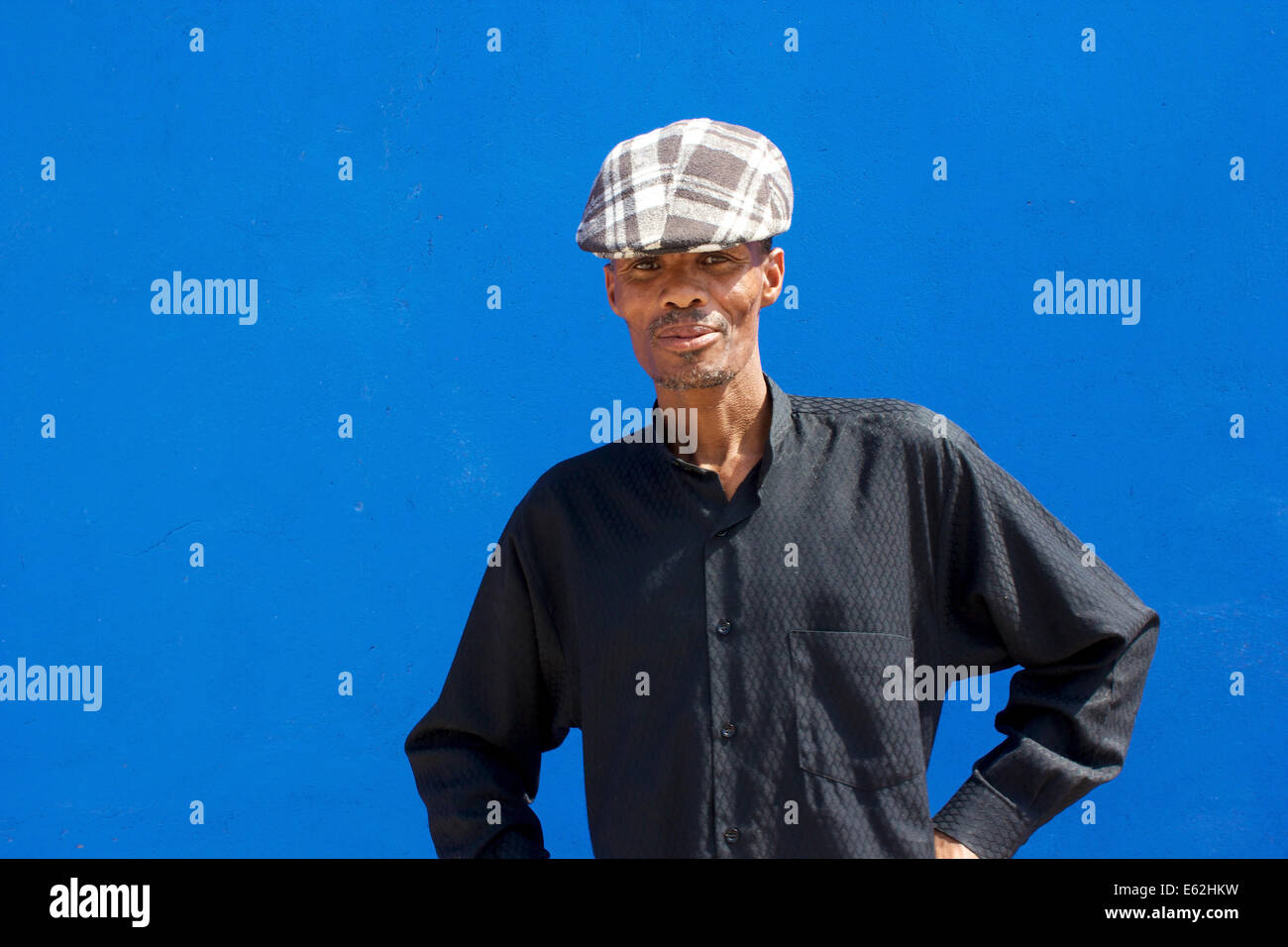 A young man visits Bethanie in Namibia Stock Photo - Alamy