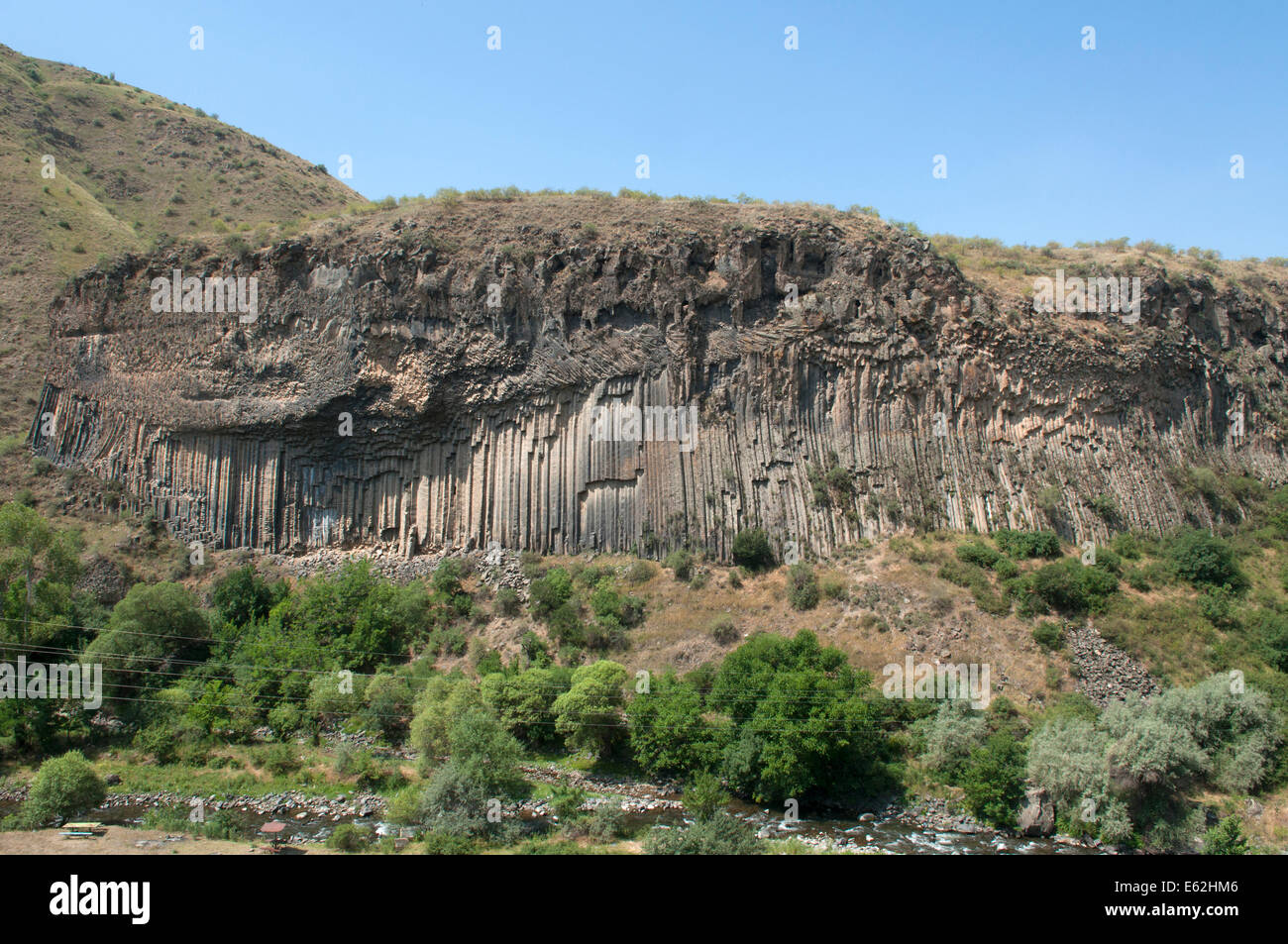 Interlocking basalt columns, Garni Gorge, Armenia Stock Photo - Alamy
