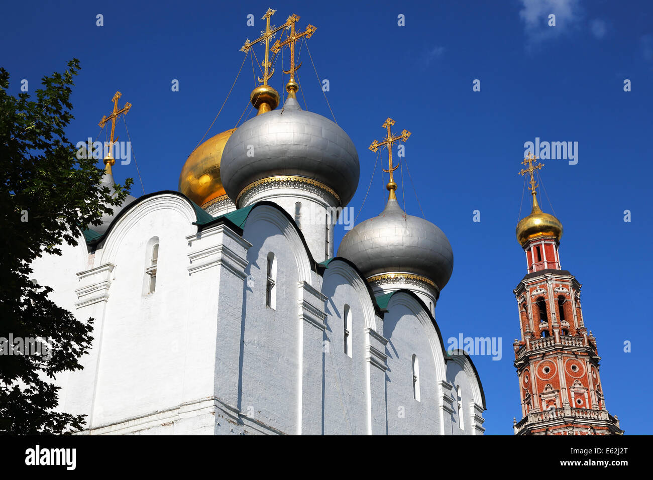 Novodevichy convent in Moscow, Russia. Cathedral of Our Lady of ...