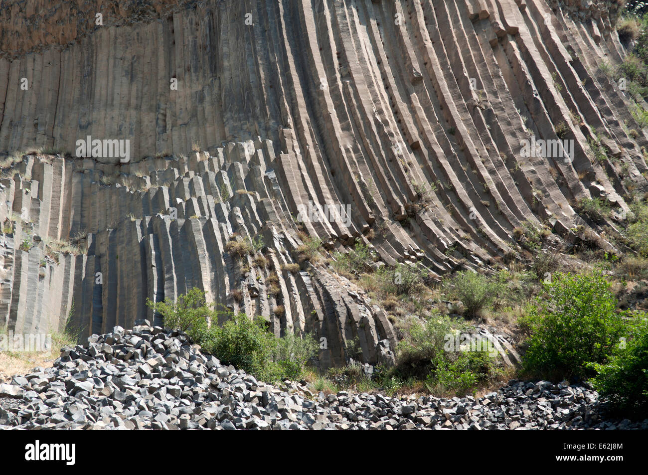 Interlocking basalt columns, Garni Gorge, Armenia Stock Photo - Alamy