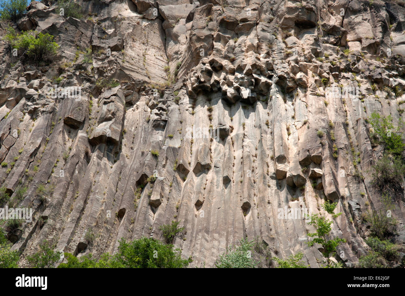 Interlocking basalt columns, Garni Gorge, Armenia Stock Photo - Alamy