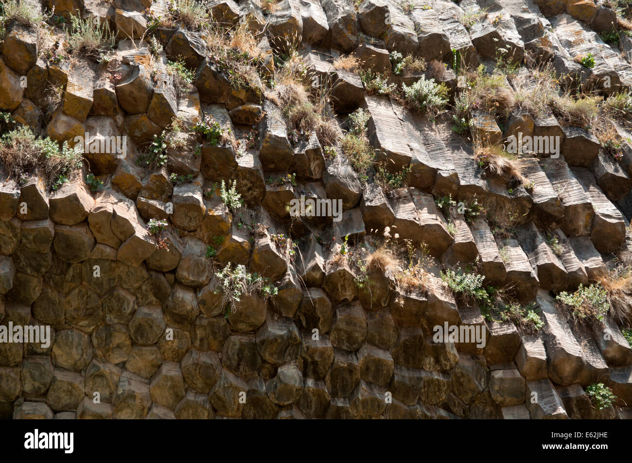 Interlocking basalt columns, Garni Gorge, Armenia Stock Photo - Alamy