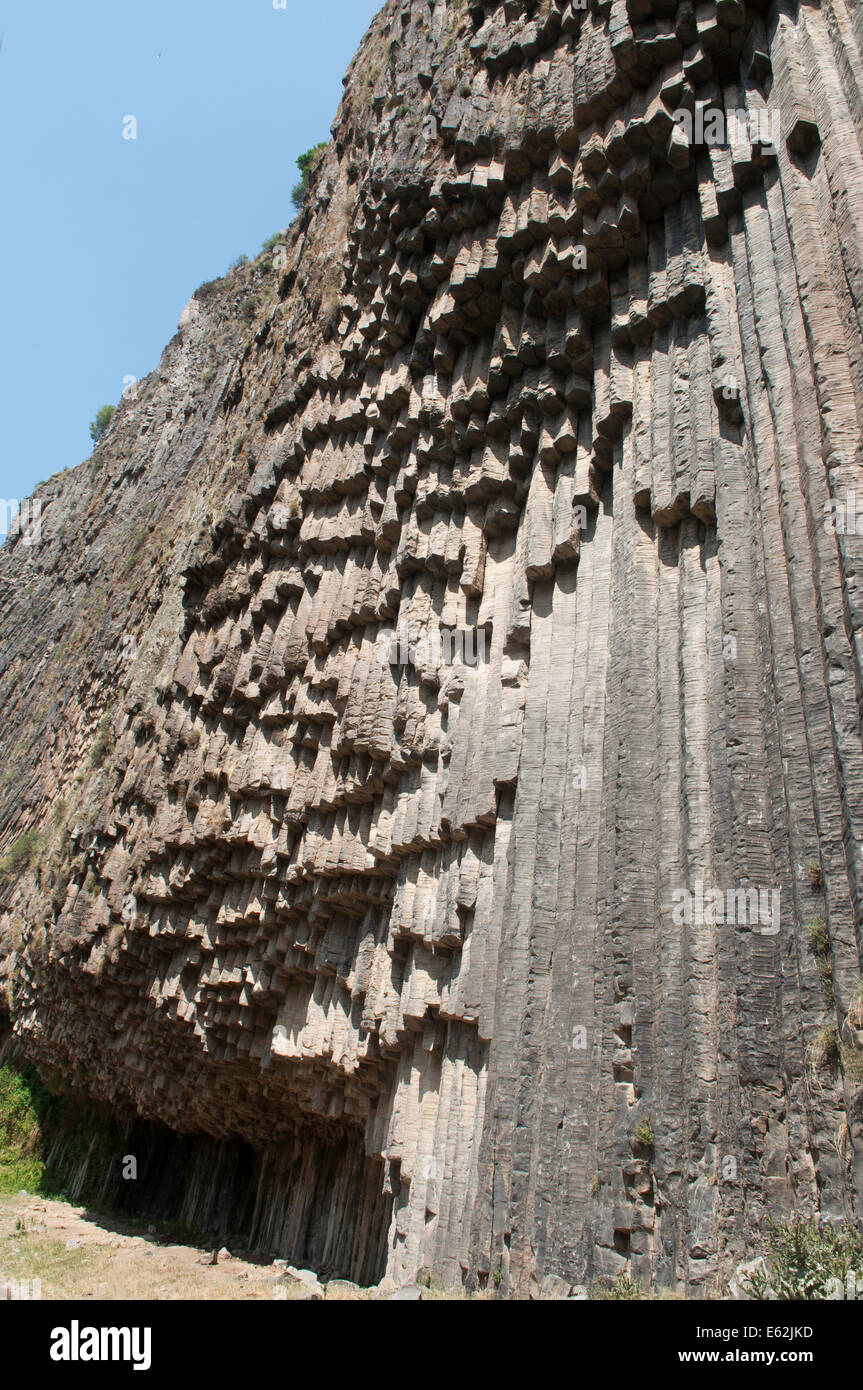 Interlocking basalt columns, Garni Gorge, Armenia Stock Photo - Alamy
