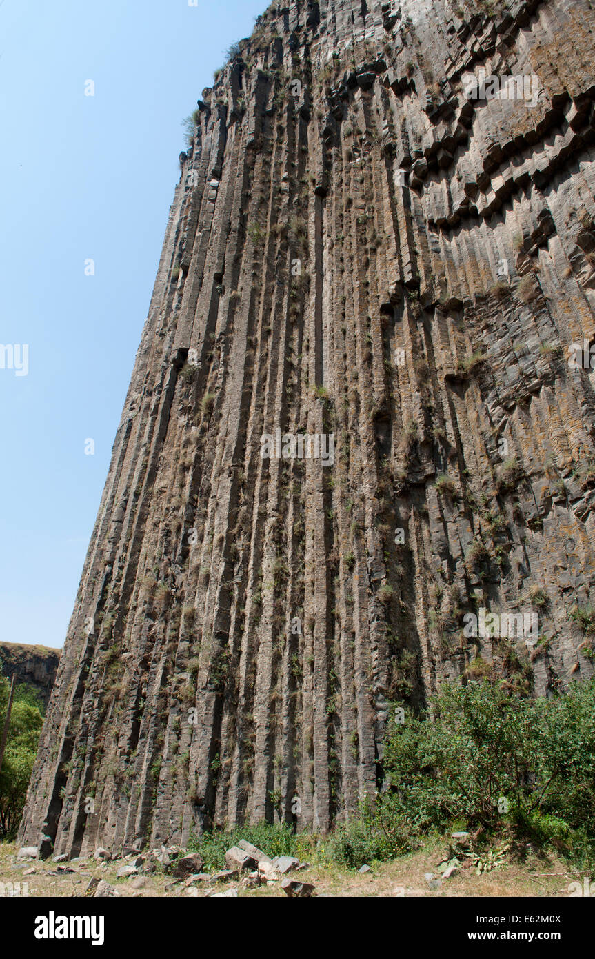 Interlocking basalt columns, Garni Gorge, Armenia Stock Photo - Alamy