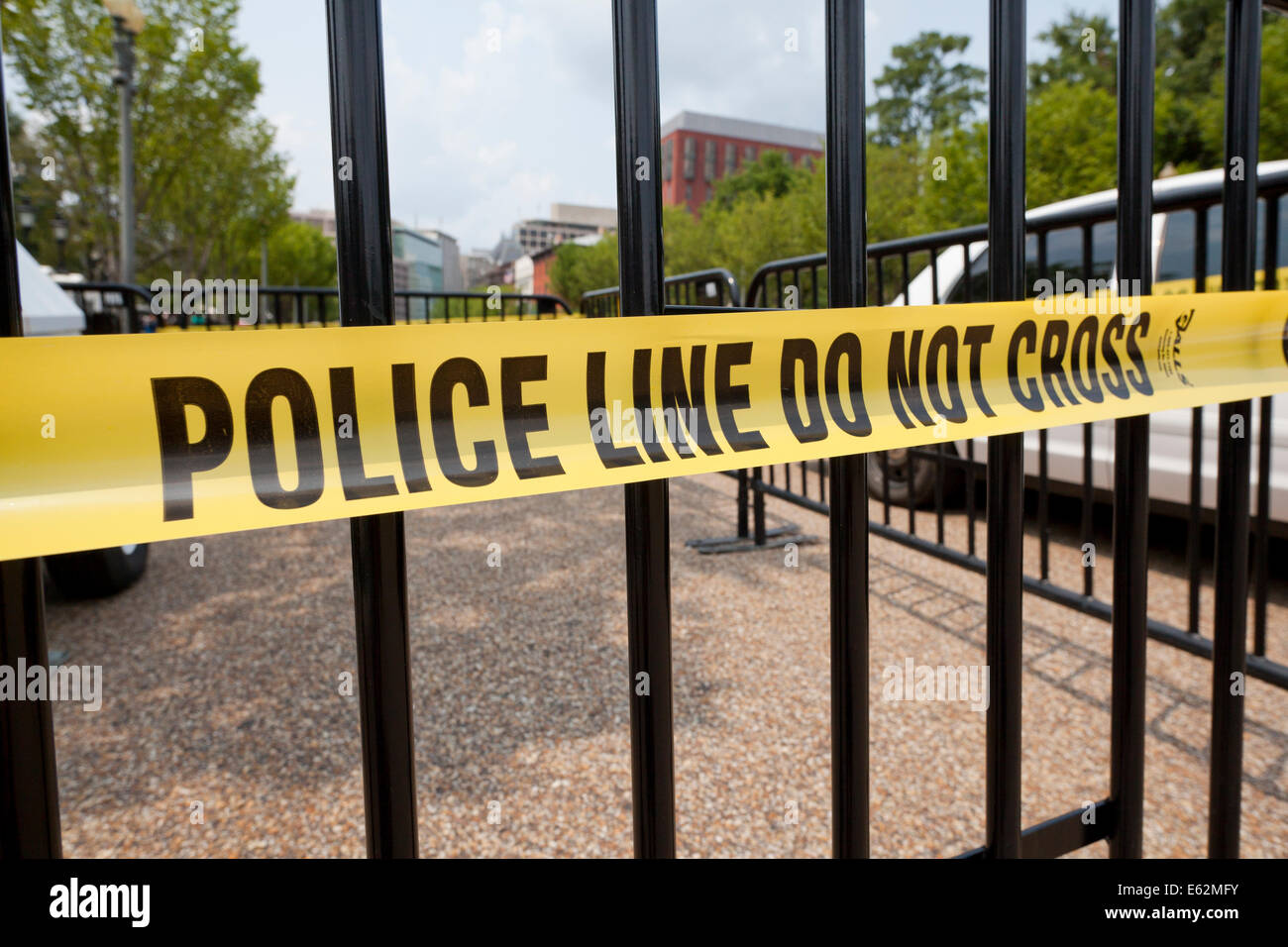 Police Line tape - Washington, DC USA Stock Photo - Alamy