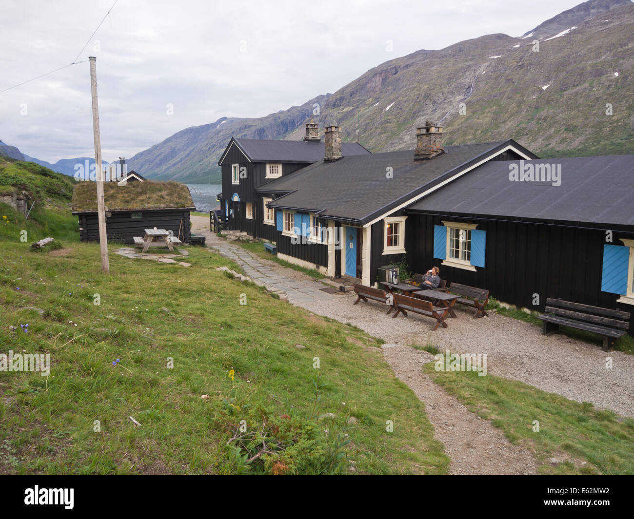 Norwegian Trekking Association, lodge Gjendebu in the middle of ...