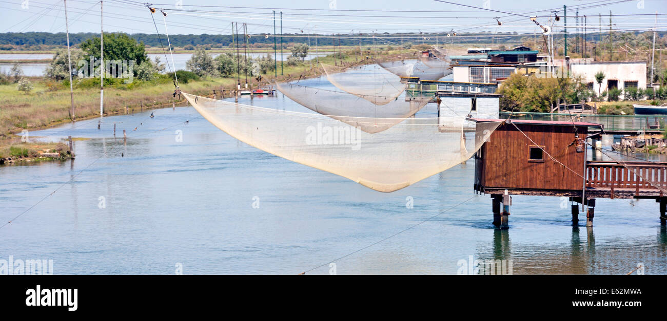 Fishing huts cabins net nets hi-res stock photography and images - Alamy