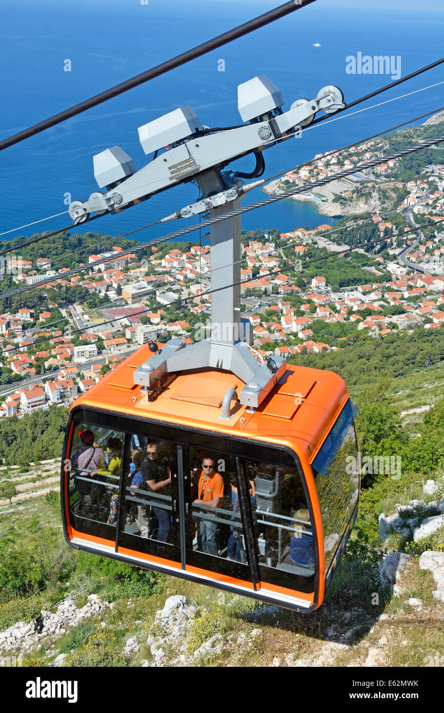 Mount srd cable car in dubrovnik hi-res stock photography and images ...