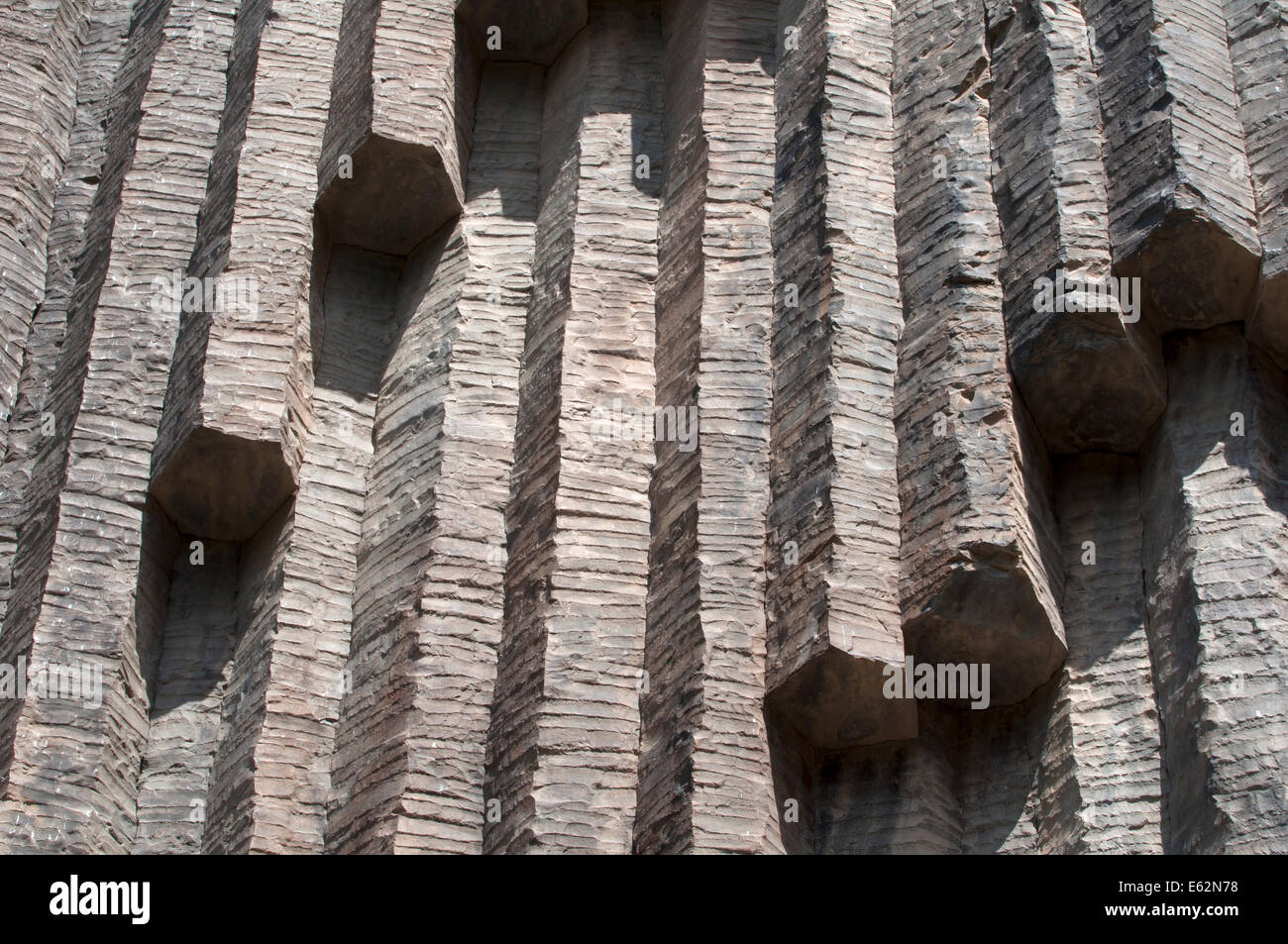 Interlocking basalt columns, Garni Gorge, Armenia Stock Photo - Alamy