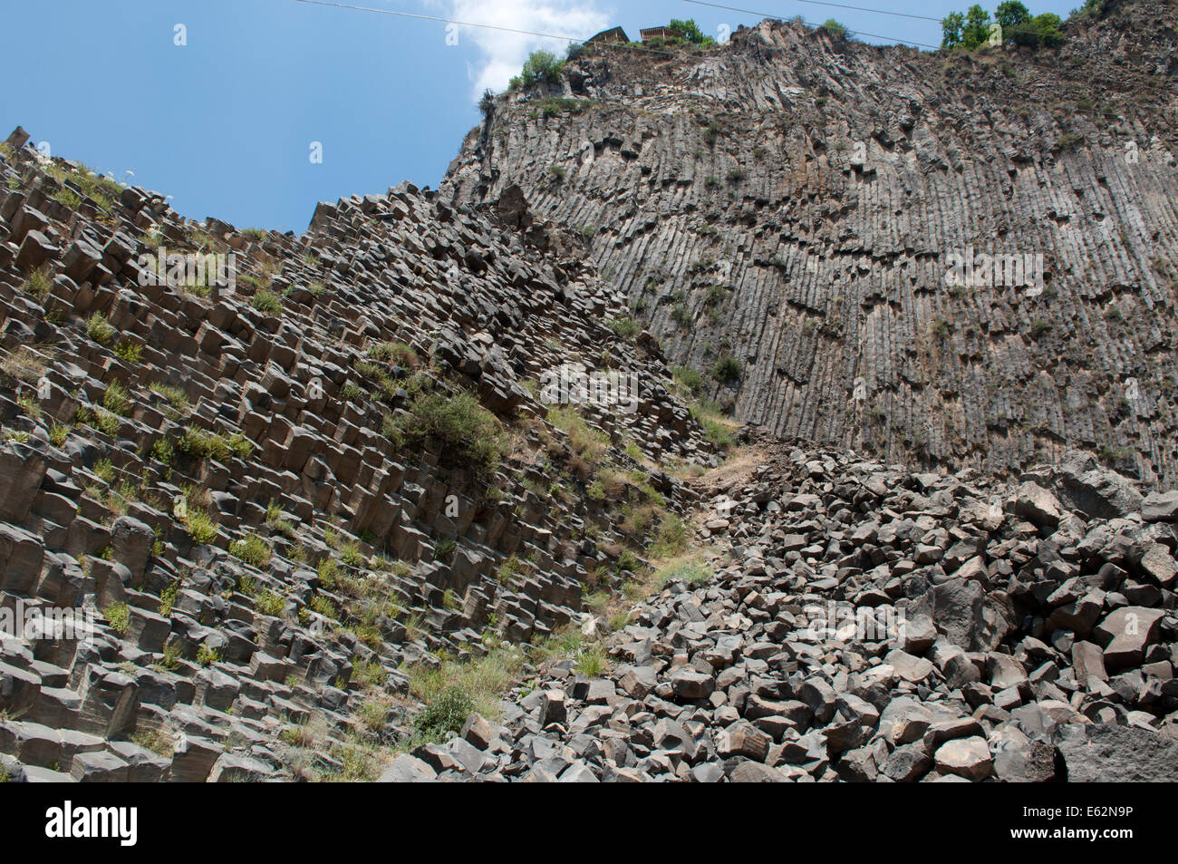 Interlocking basalt columns, Garni Gorge, Armenia Stock Photo - Alamy