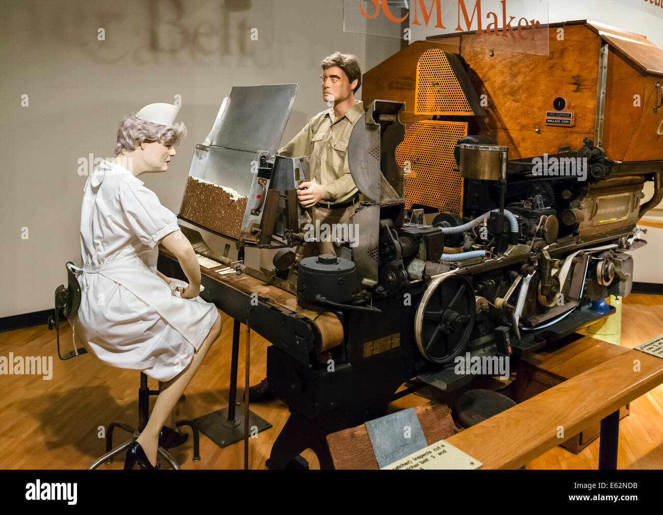 Bonsack cigarette machine hi-res stock photography and images - Alamy