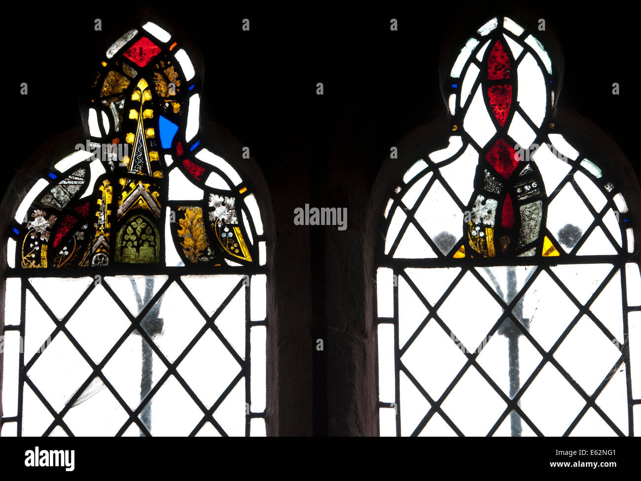 Medieval english church stained glass hi-res stock photography and ...