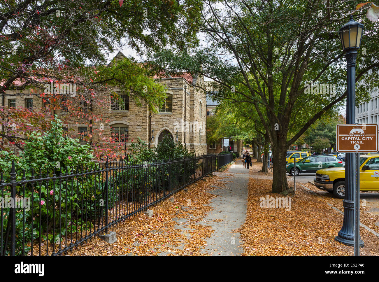 The Capital City Trail on New Berne Place in historic downtown Raleigh ...