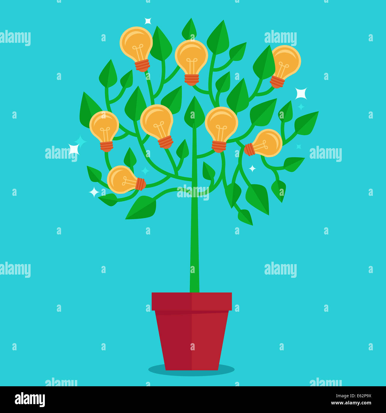 Tree In Light Bulb High Resolution Stock Photography and Images - Alamy