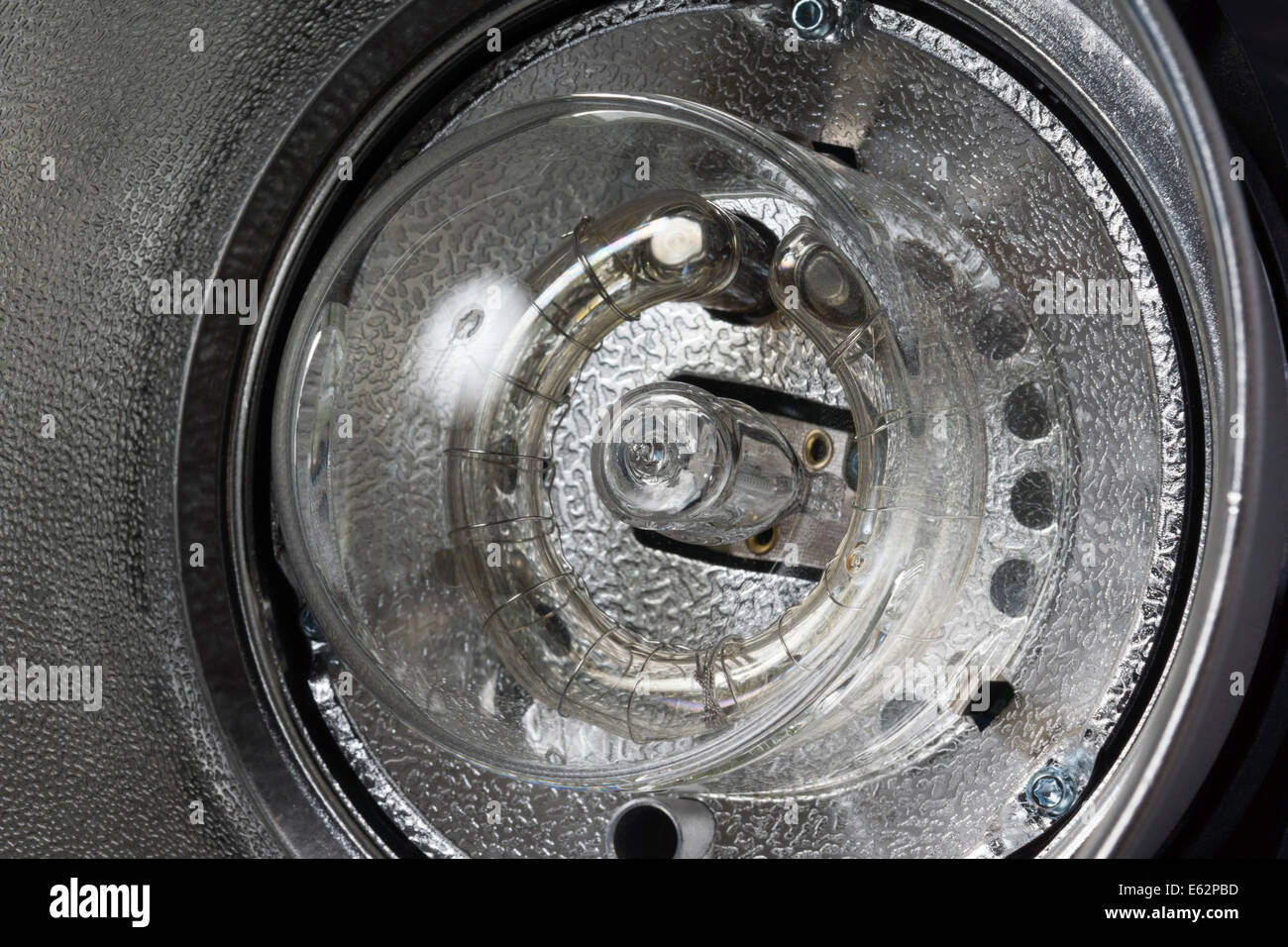 Electronic flash tube and modelling lamp Stock Photo - Alamy