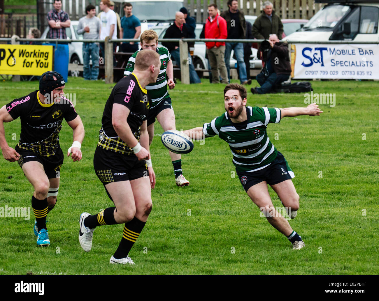 Kelso, Scotland - rugby sevens, sports in action Stock Photo - Alamy