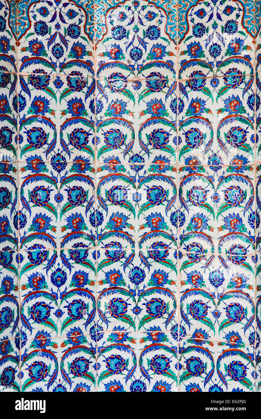 Turkish Blue Tile Stock Photo - Alamy