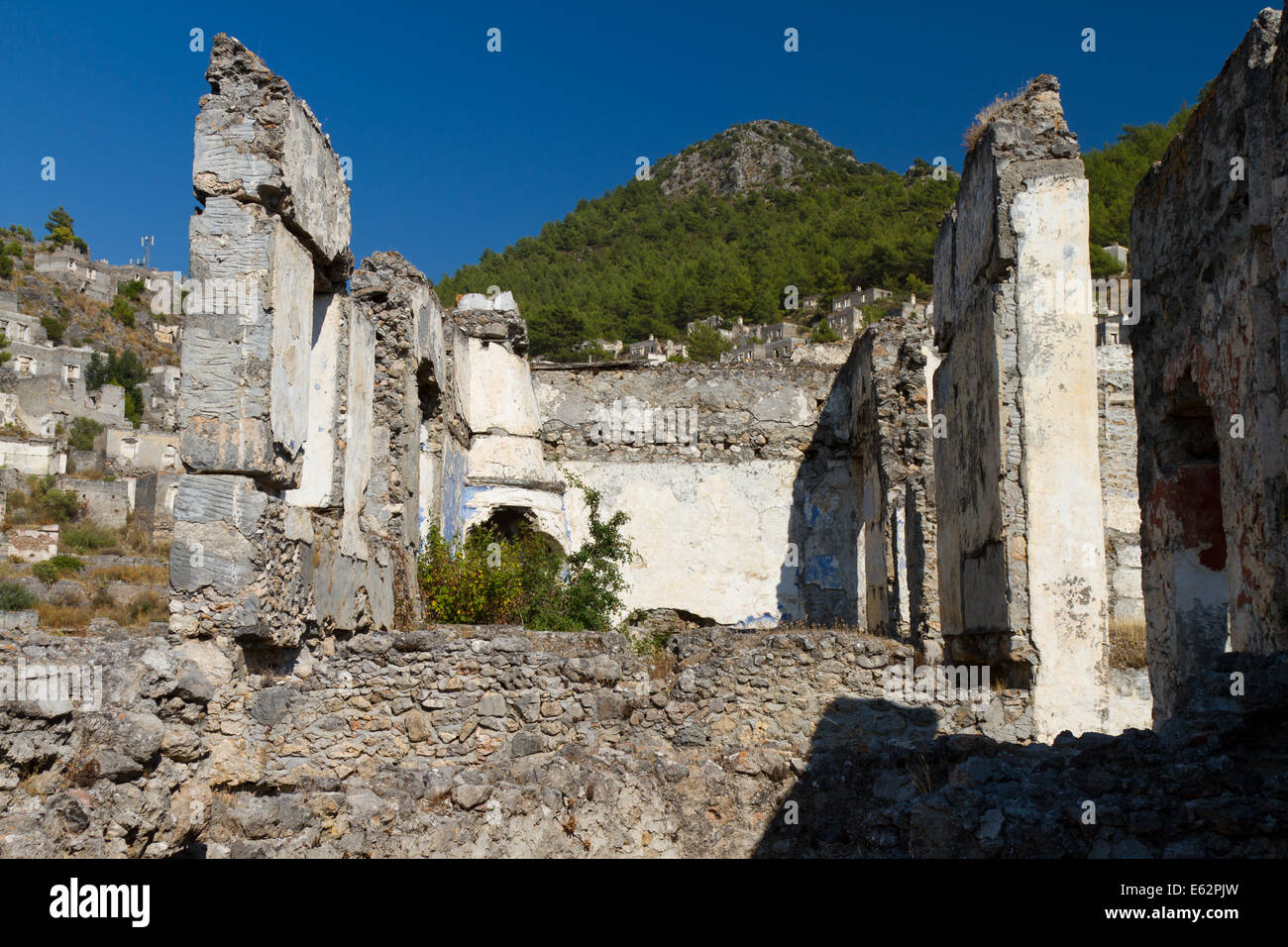 Ruins of Kayakoy, Fethiye Stock Photo - Alamy
