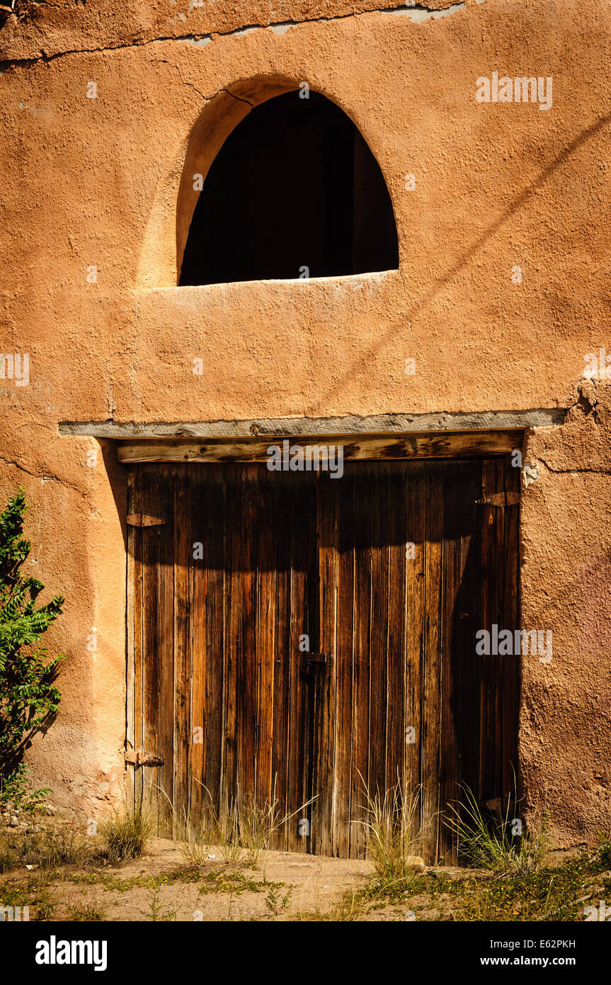 Adobe Buildings, Church Square, Dixon, New Mexico Stock Photo - Alamy