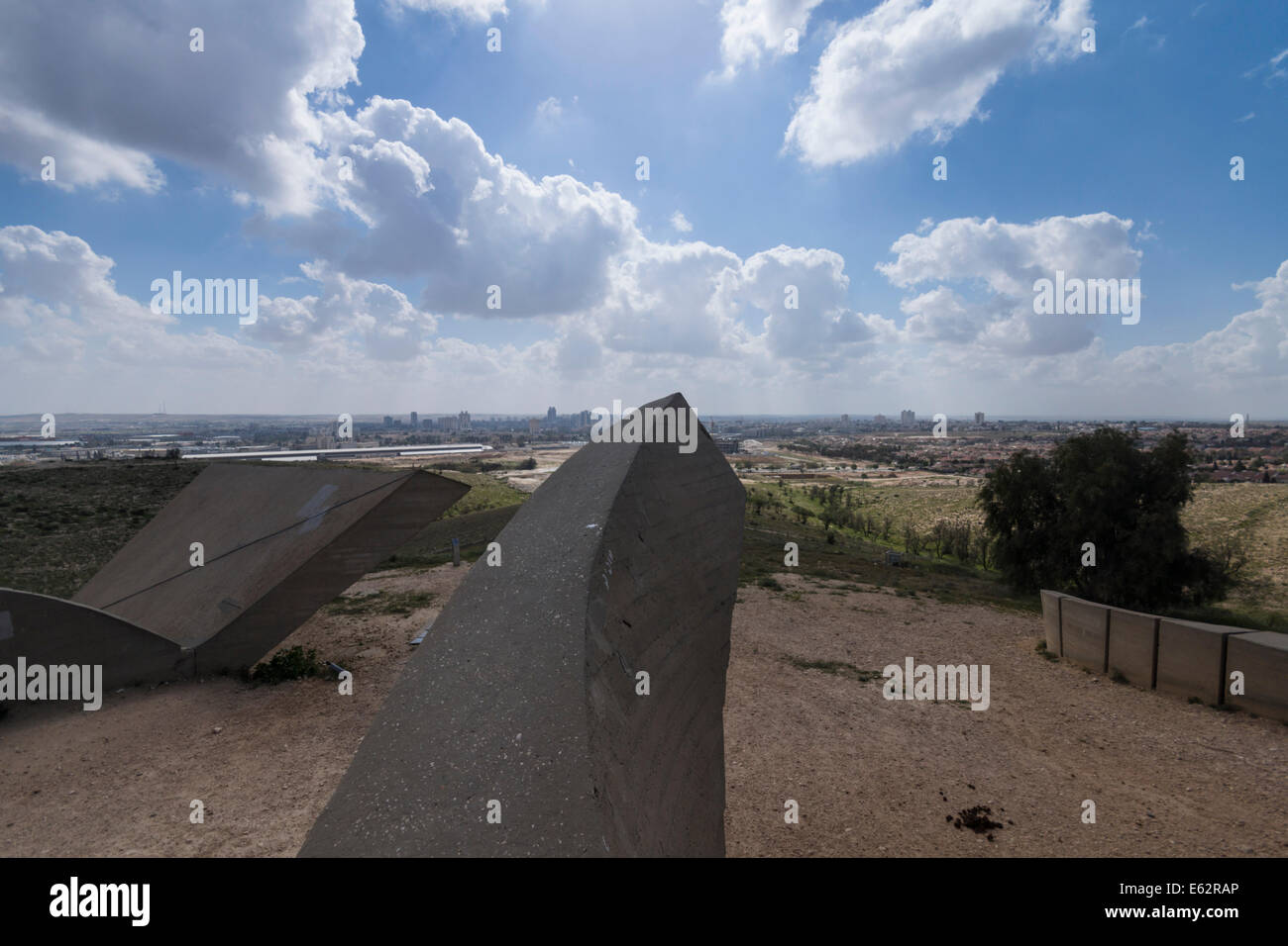 Israel. "The Negev Brigade Memorial" near Beersheba, dedicated to the ...