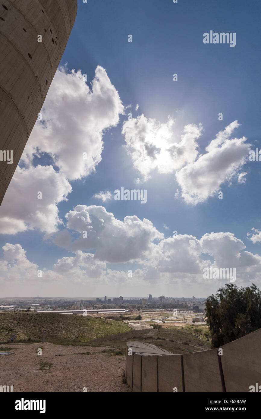 Israel. "The Negev Brigade Memorial" near Beersheba, dedicated to the ...